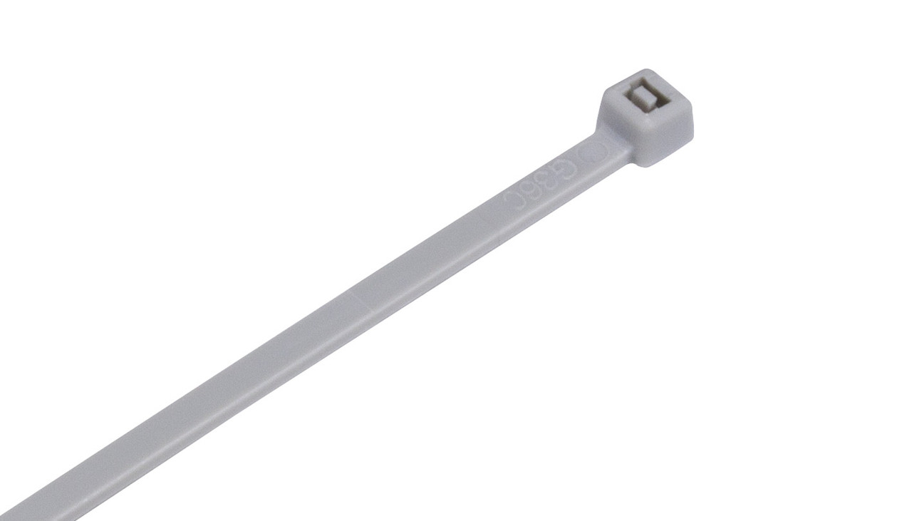 Silver Nylon Cable Ties (Pack of 100)