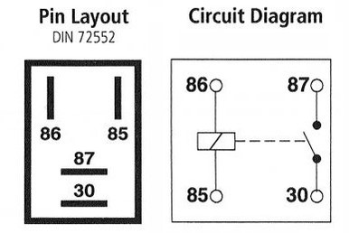 Micro Relay 4-pin 12v 40A - Open ( Pack of 1 )