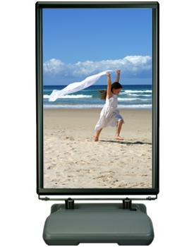 Windmaster V4 with Rolling Base - Five Boro Flag Banner and Sign