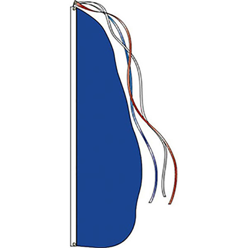 Style B - Blue Feather Dancer Flag - Five Boro Flag Banner and Sign