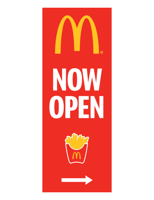 McDonald's 3'x8' Lamppost Banner