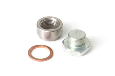Haltech O2 Sensor Weld-On Bung w/Copper Washer & Blanking Plug M18 x1.5 ...