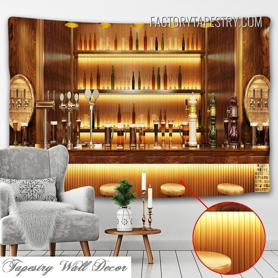 Luxury Bar Backdrop | DIY Home Decor - Factorytapestry.com