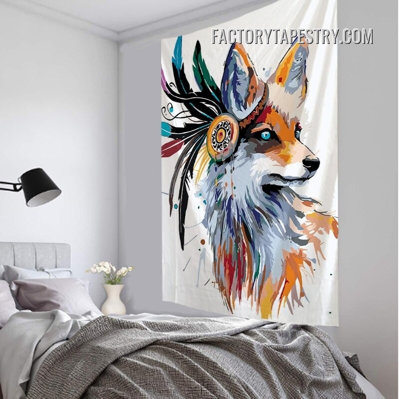 Tribal Fox - Factorytapestry.com