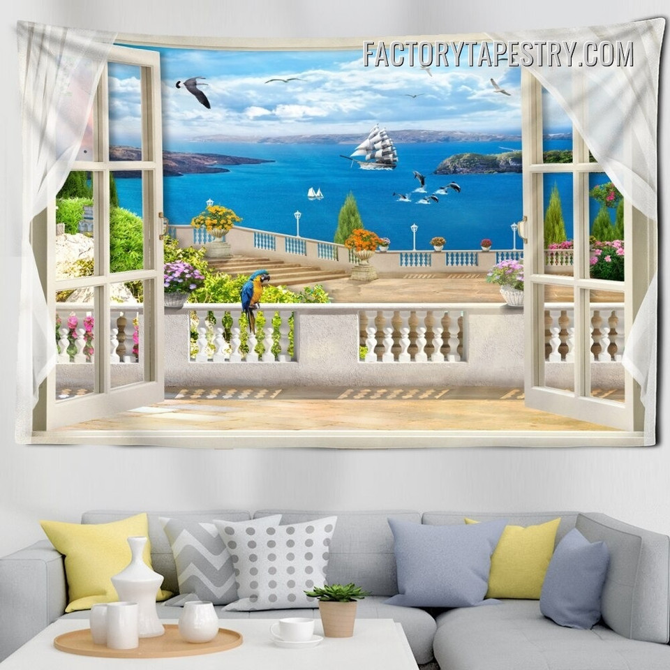Ocean View Window - Factorytapestry.com