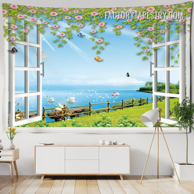 Beautiful Window Scenery - Factorytapestry.com
