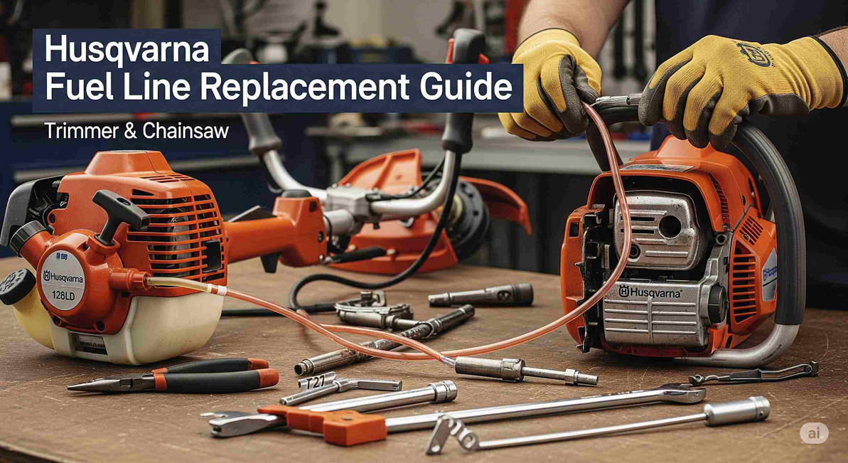 Replacing Fuel Lines in a Husqvarna Trimmer and Chainsaw: How to Do It ...