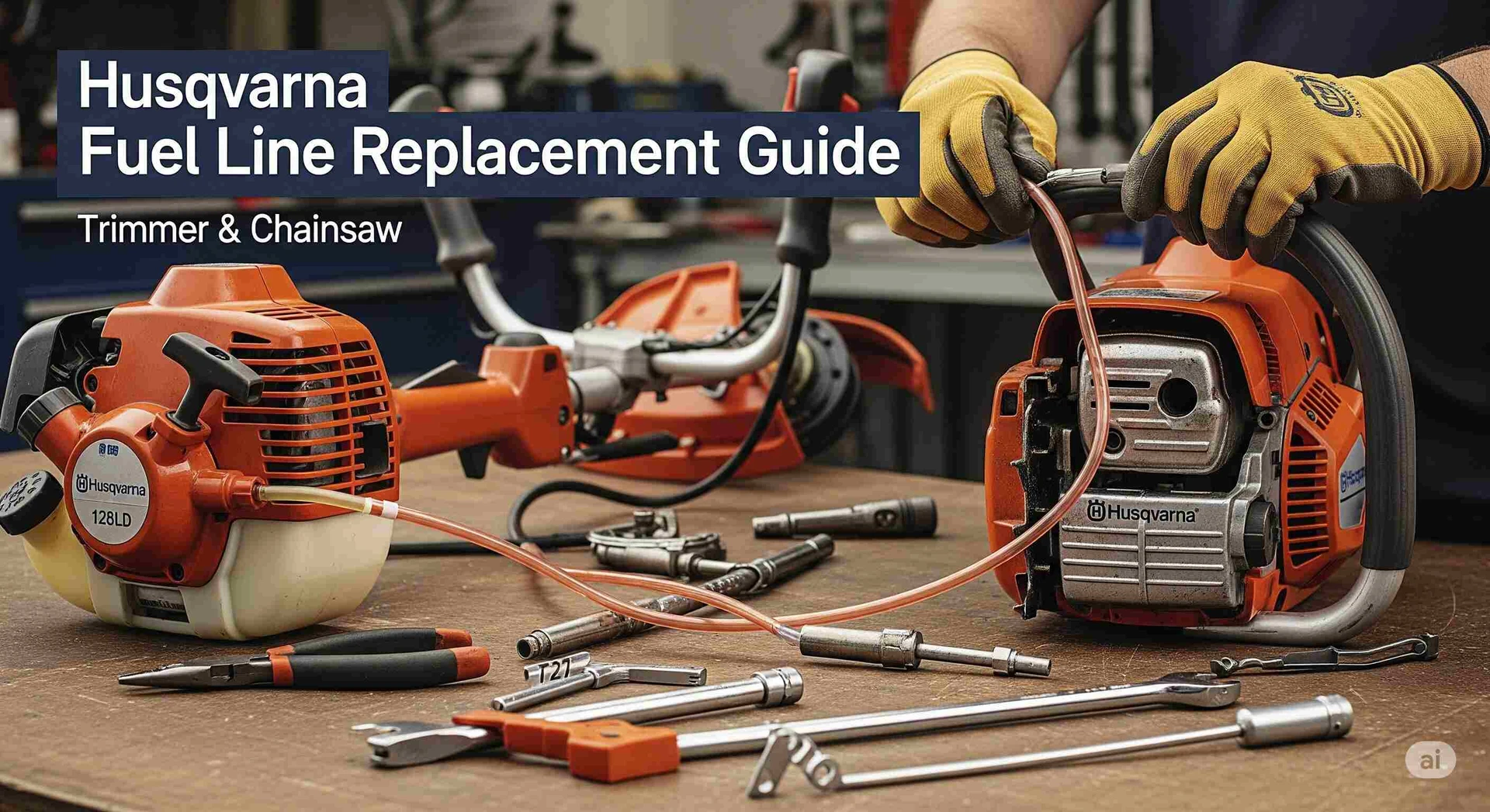 Replacing Fuel Lines in a Husqvarna Trimmer and Chainsaw: How to Do It ...