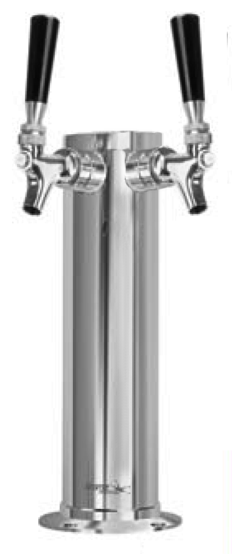 Dual Faucet Column Tower - Oak Barrel Winecraft