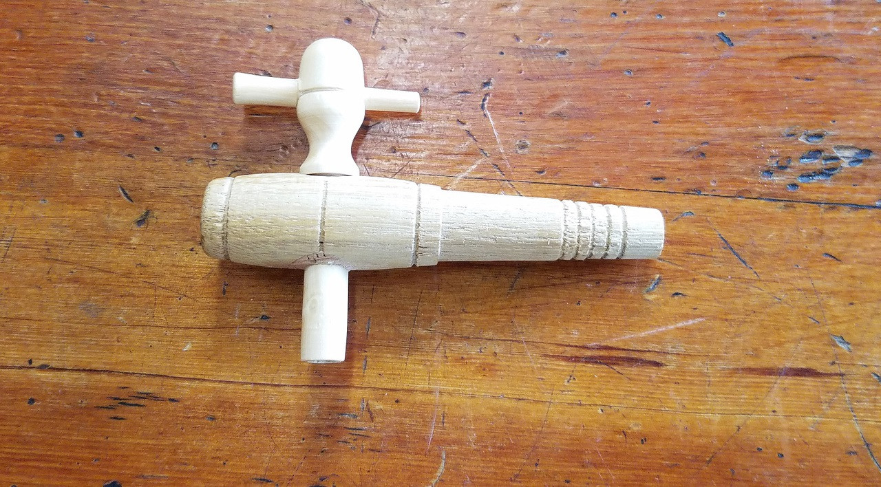 Wood Spigot - 4 inch - Oak Barrel Winecraft