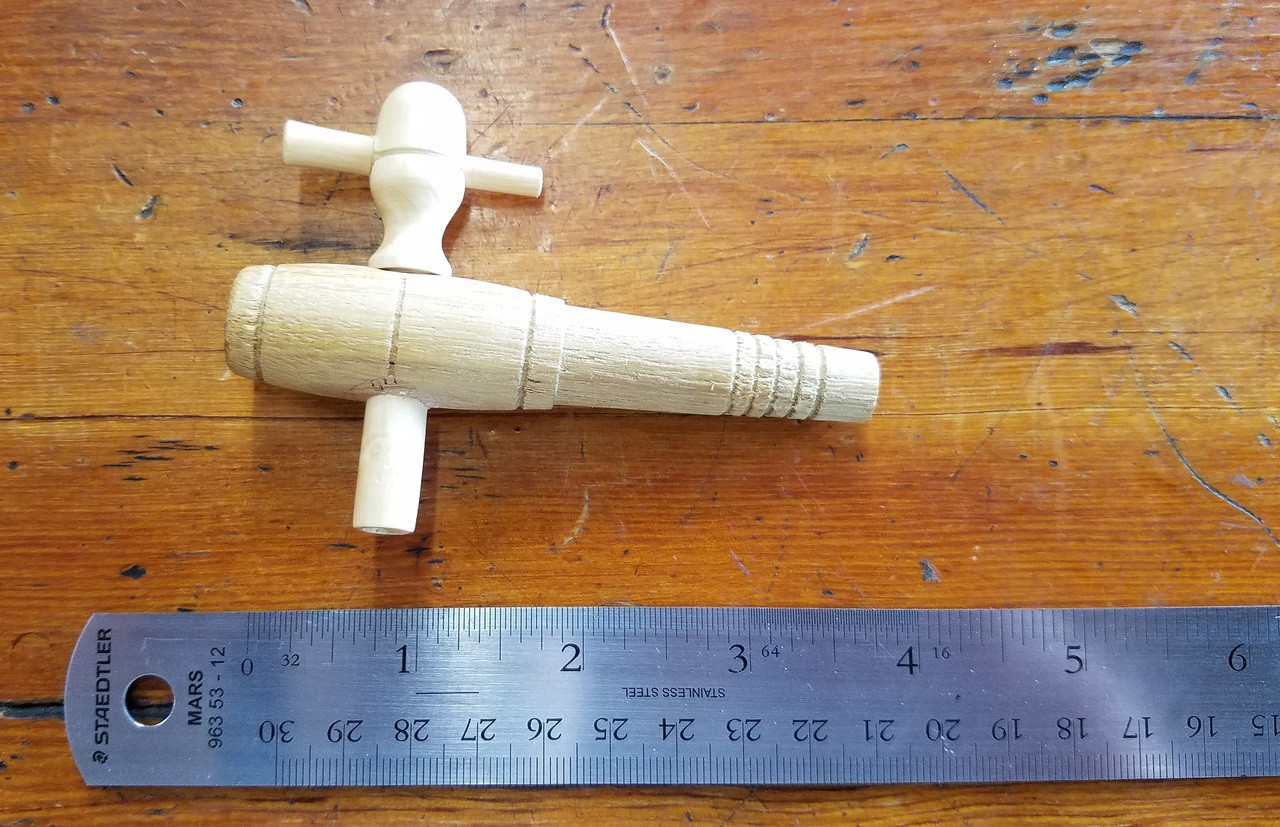 Wood Spigot - 4 inch - Oak Barrel Winecraft