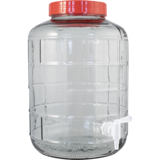Wide Mouth Glass Carboy 5L with Spigot - Oak Barrel Winecraft