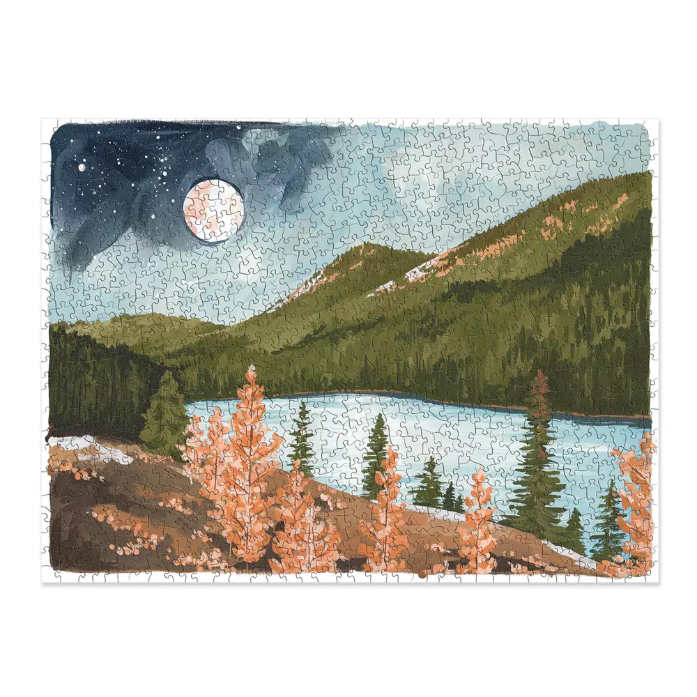 alpine moon puzzle |100 piece - shopthebeehive.com