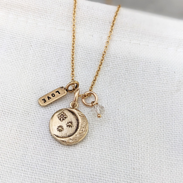 Moon Rock Charm Necklace - Marmalade Designs