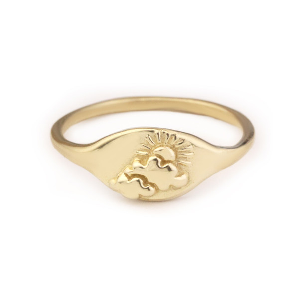 Silver Linings Signet Ring - Marmalade