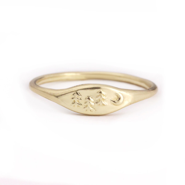 Forest Signet Ring - Marmalade