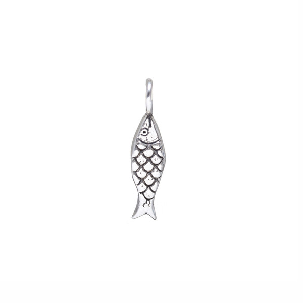 Fish (sardine) silver charm - Marmalade Designs