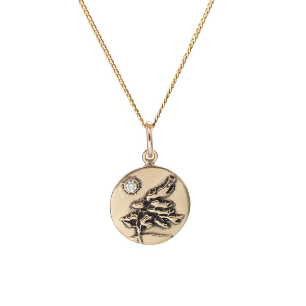 Windswept Pine Moissanite Large Necklace - Marmalade Designs