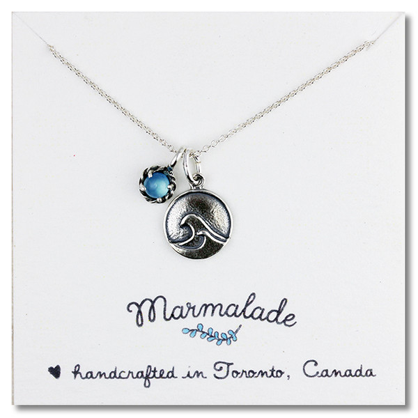 Wave Gemstone Necklace - Marmalade Designs