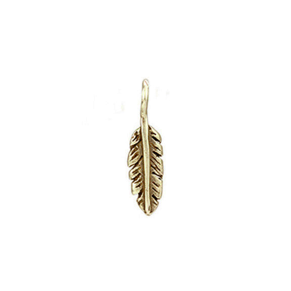 Feather bronze charm - Marmalade Designs