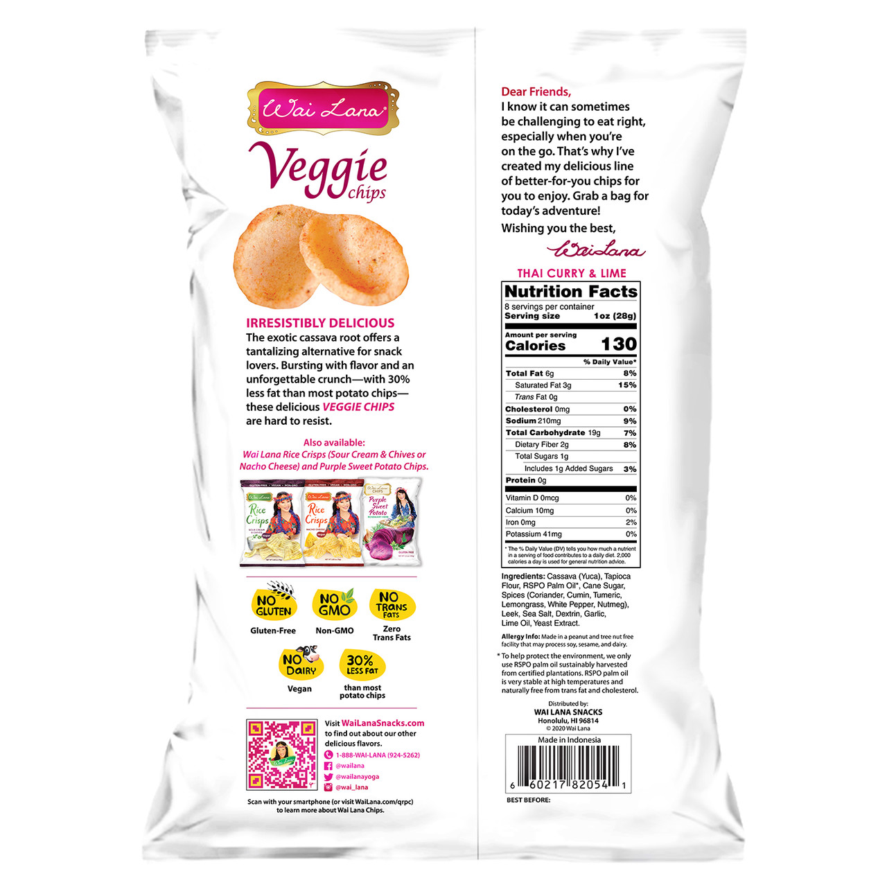 Veggie Chips (8 oz) - Wai Lana