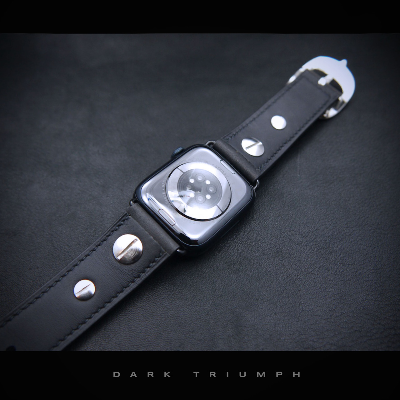 APPLE Watch | Custom Diamond Sterling Silver Gold Leather STRAP ...