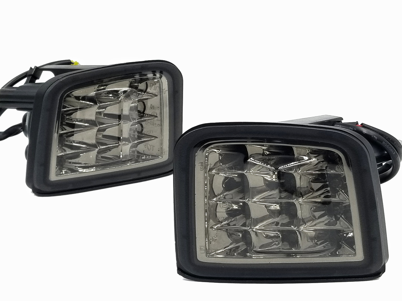 LED Front Turn Signals - Chrome Reflector / Smoked Lens - JDMFV WRAPS