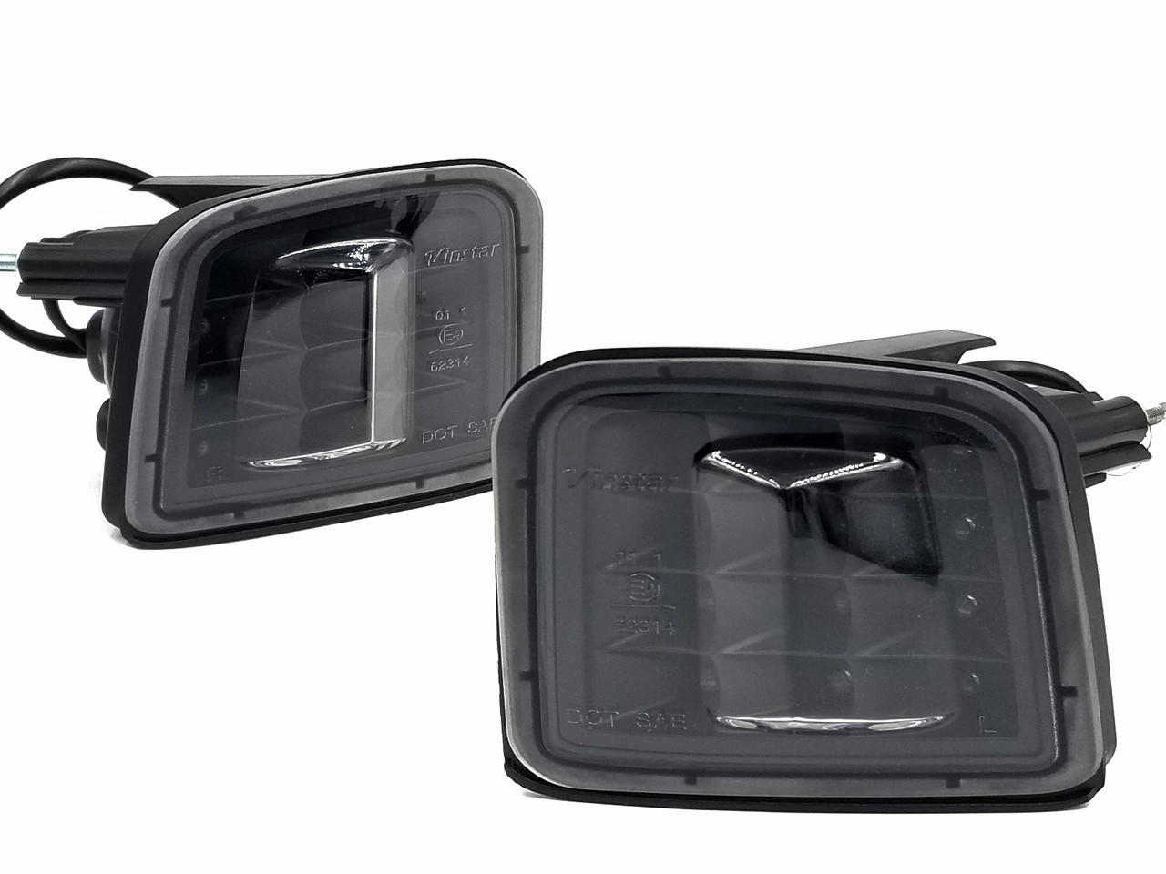 Sequential LED Front Turn Signals - Black Reflector / Clear Lens ...