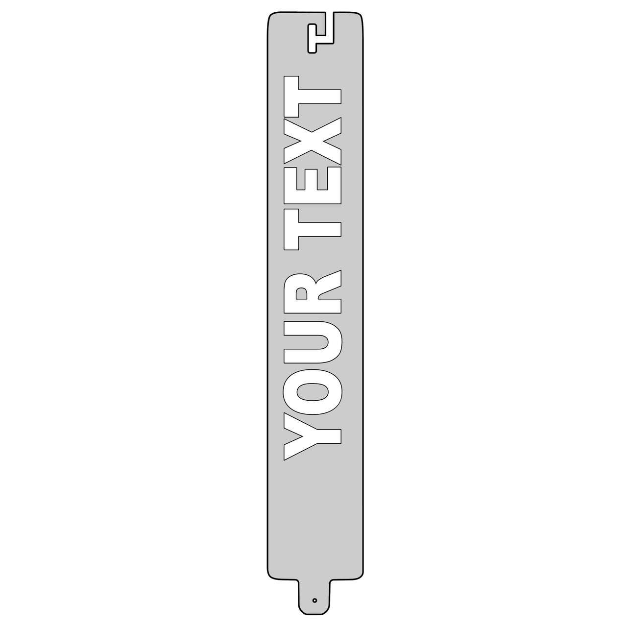 Custom Hood Prop with Your Text - Vertical (1/4" ThIckness) - JDMFV WRAPS