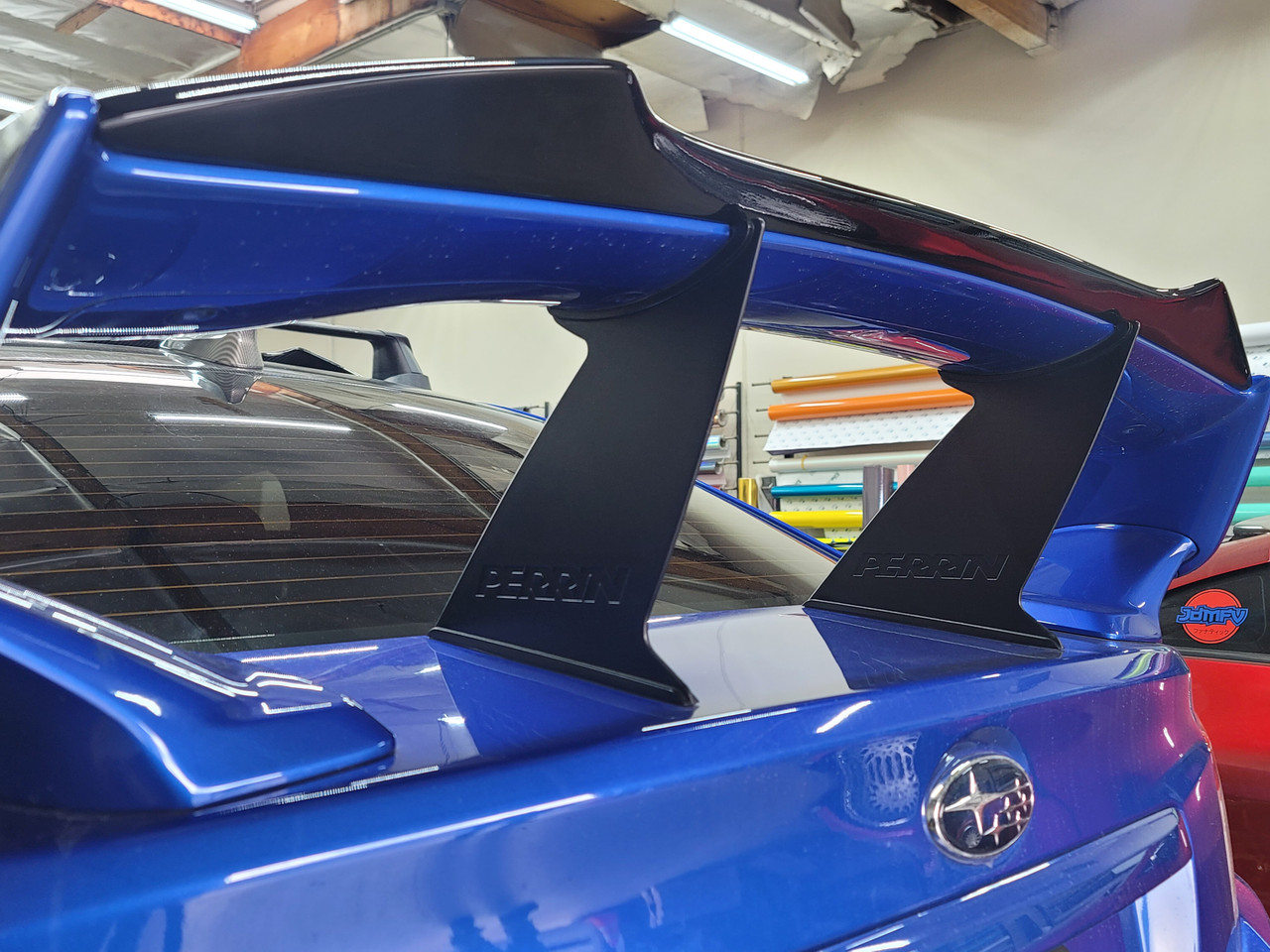 Gloss Black - RS Style Gurney Flap For STI Spoiler - FRP (2015-2021 WRX ...