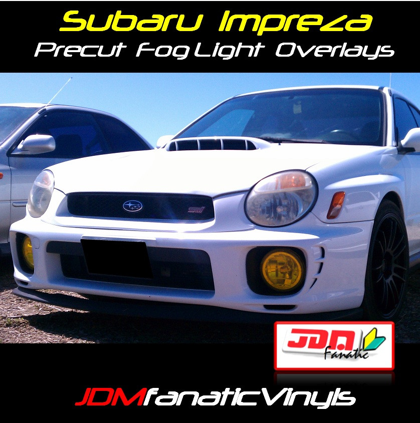 Precut Fog Light Overlays Tint (2015-2021 WRX STI ) - JDMFV WRAPS