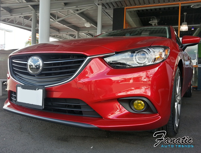 2014 Mazda 6 Yellow Fog Light Overlays Tint