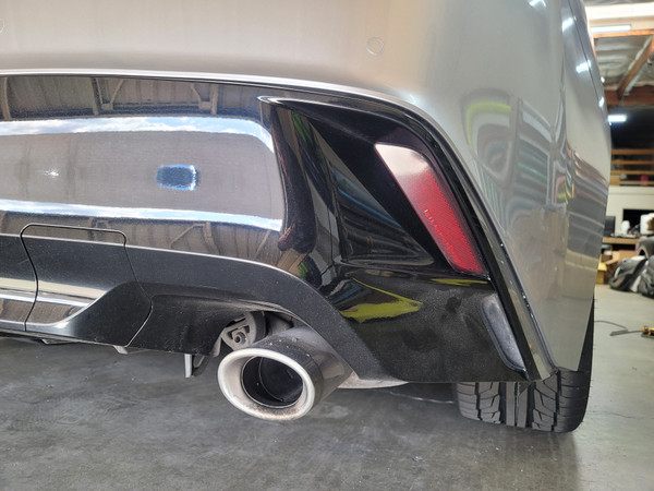 Smoked Rear Bumper Reflector Overlays Tint (2021-2023 Lexus IS/ISF ...