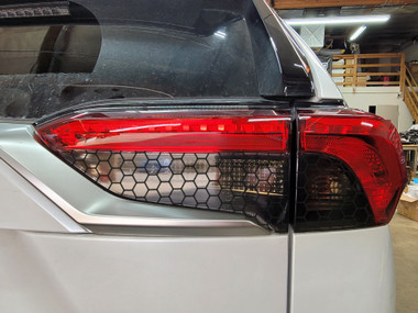 Smoked Honeycomb - Tail Light Tint Overlays Wrap (2019-2023 RAV4 ...