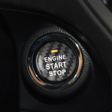 Black Real CarbonFiber Engine Push Start Button For Subaru BRZ ...