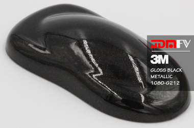 3M G212 Gloss Black Metallic Vehicle Wrap Vinyl - Universal Kit