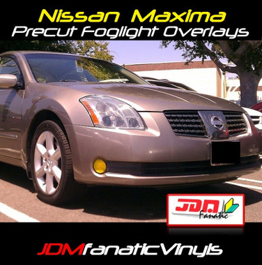 04-06 Nissan Maxima Precut Yellow Fog Light overlays Tint