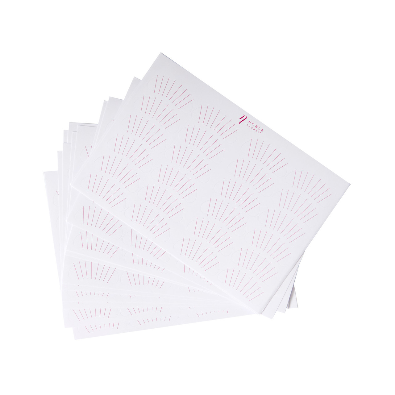 Blank Lash Map Stickers - Noble Lashes UK