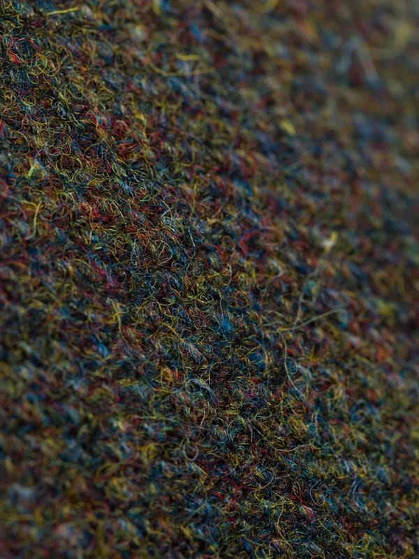Men's Green Harris Tweed Flat Top Cap | Peter Christian