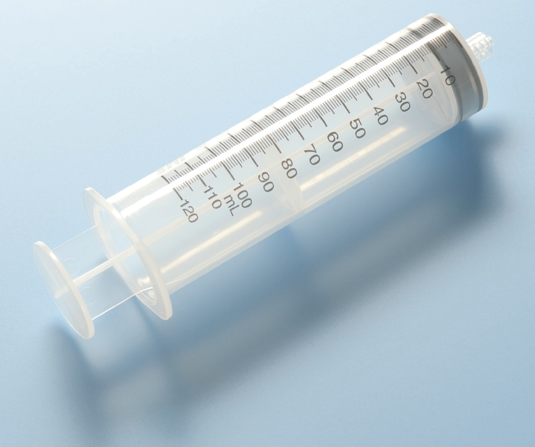 100 mL syringe or 100 cc syringe sterile with luer lock connector