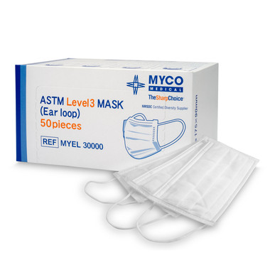 Myco Mr Safe Astm Level 3 Procedure Mask Myel 30000