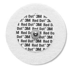 3M 2249-50 Red Dot Monitoring Electrodes With Micropore Tape Backing