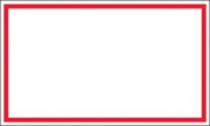 Timemed Red Border Tape Labels Rb-5112