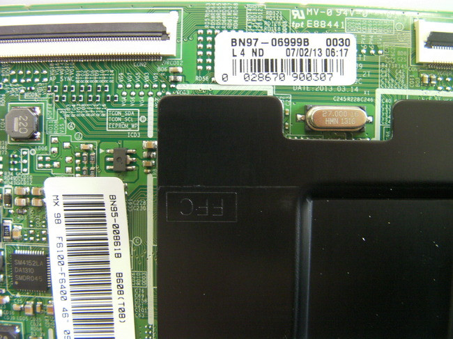 Samsung UN46F6350AF TCon Board BN41-01939C / BN95-00861B / BN97-06999B ...