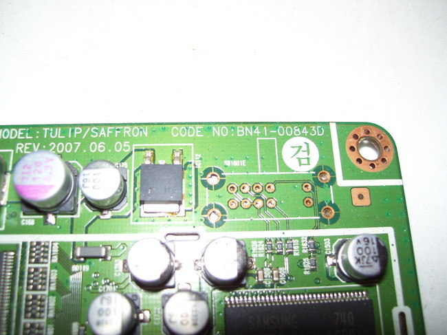 Samsung FP-T5084 Main Board BN41-00843D / BN97-01382D / BN94-01187D ...