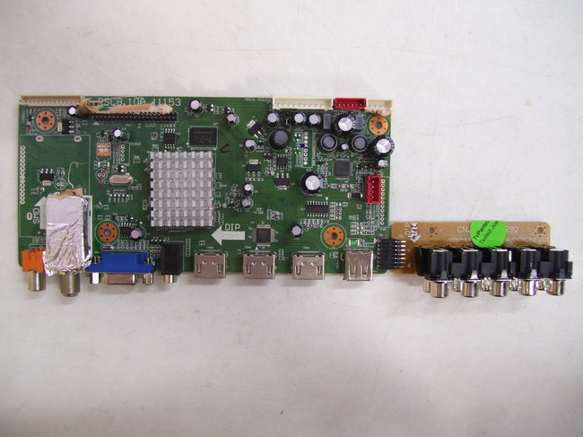 Sharp LC-60E69U Main Board & SIDE AV INPUT T.RSC8.10A 11153 & CN.SY8A ...