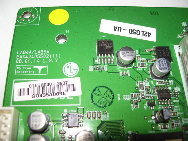 LG 42LG50-UA Main Board EAX42405502(10) (NO PART# STICKER) - TvPartsGuy.com