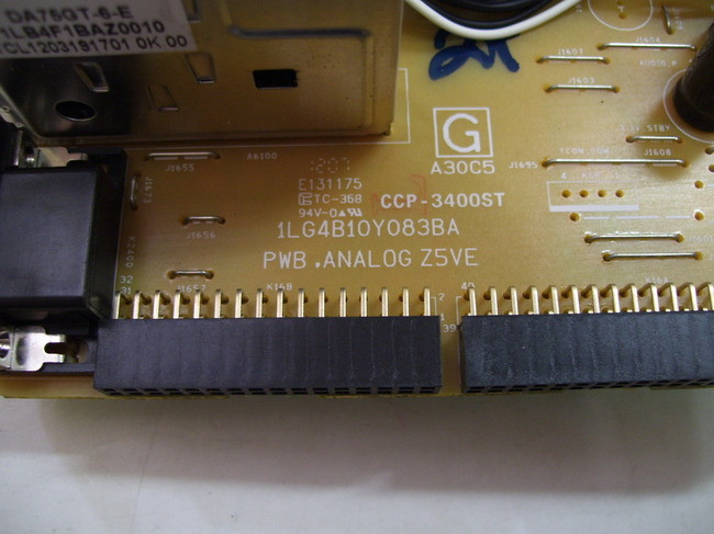 Sanyo DP42841 Analog Board 1LG4B10Y083BA / Z5VHE - TvPartsGuy.com