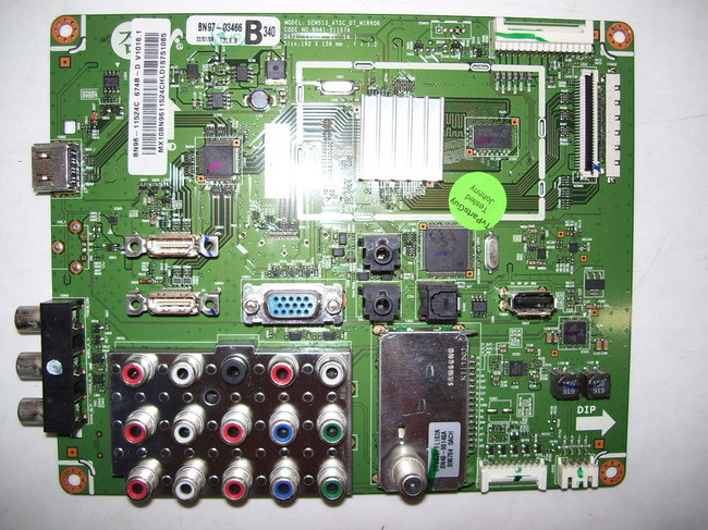 Samsung LN32B460B2D Main Board BN41-01157A / BN97-03466B / BN96-11524C ...