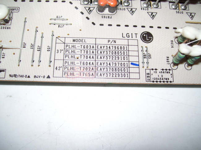 LG 42LC7D Power Supply Board 2300KEG010A-F / EAX32268301/9 ...